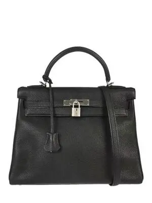 Hermès 2004 32 Kelly Retourne Tote Bag - Black
