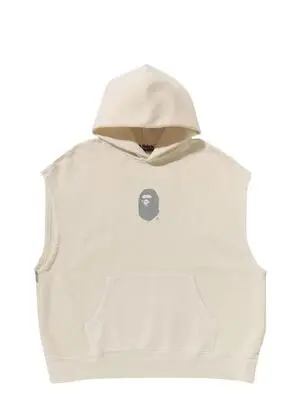 A BATHING APE Sleeveless Pullover Hoodie 'ivory - Cream