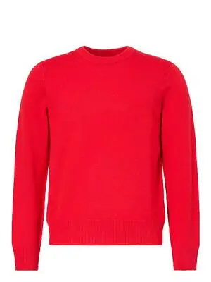 Rag & Bone Vernon Crewneck Cashmere Jumper - Red