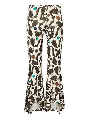 SIEDRES Jeslynn Flared-leg Stretch-jersey Trousers - Multi