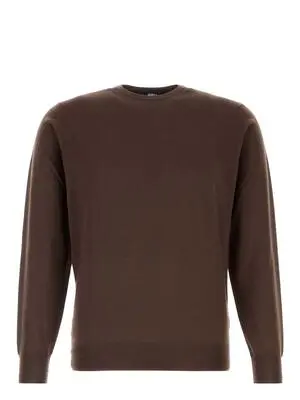 Fedeli 100% Virgin Wool Sweater - Brown