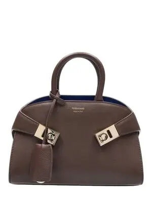 FERRAGAMO Ferragamo Mini Top Handle Satchel Bag Brown