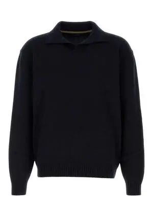 Sease Cashmere Polo Shirt - Blue