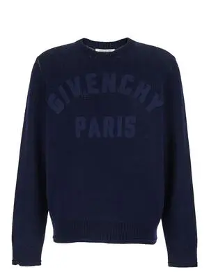 Givenchy Classic Knitted Sweater For - Blu