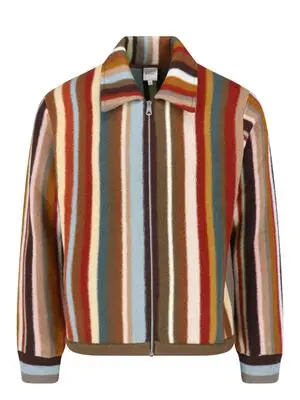 Paul Smith Zip-up Wool Jacket - Multicolor