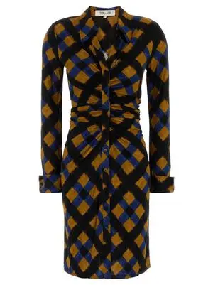 Diane Von Furstenberg T-shirt Sheska Dress - Printed