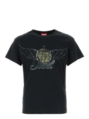 DIESEL® Cotton Blend T-gerio T-shirt - Black