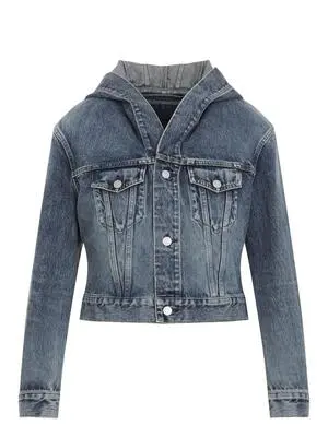 Alaïa Alaïa Trucker Denim Jacket Blue