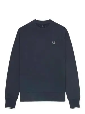 Fred Perry Embroidered-logo Sweater - Blue