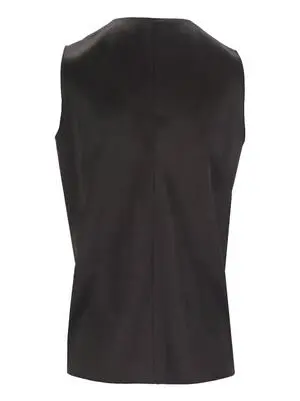 AL DUCA D'AOSTA Satin V-neck Top