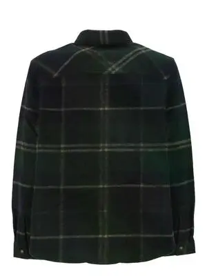 Barbour Woodlane Tartan Check Shirt Jacket - Blue