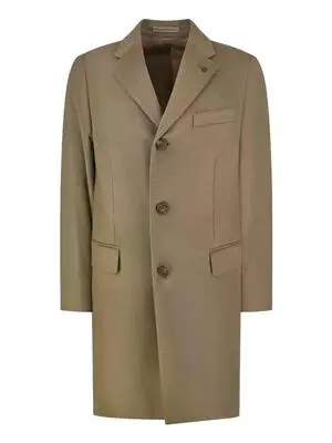 Corneliani Single-breasted Notched-lapels Coat - Brown