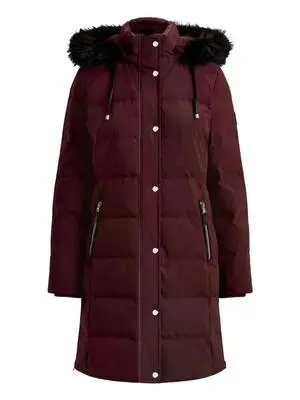 Ralph Lauren Faux-fur-trim Puffer Jacket - Red