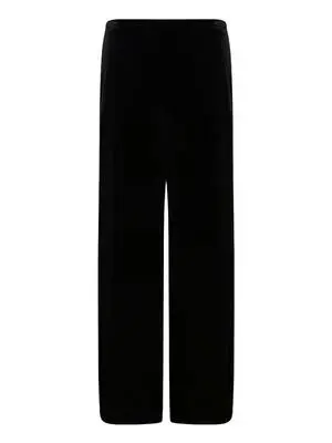 Alberta Ferretti Velvet Palazzo Pants - Black