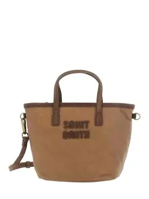 MC2 SAINT BARTH Mini City Logo-detail Tote Bag - Neutrals