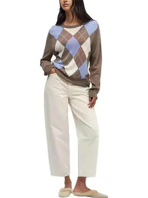 Chinti & Parker Argyle-pattern Sweater Brown