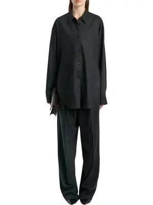 Khaite Goya Top In Charcoal - Grey