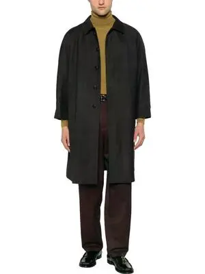 DUNST Checked H-line Coat - Grey