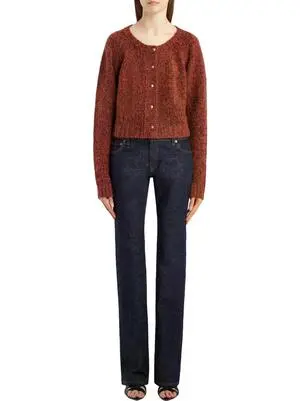 Khaite Niels Cardigan In Cherry - Red