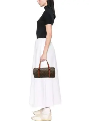 LOUIS VUITTON 1990 Monogram Papillon 30 Handbag - Brown