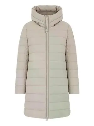 DUNO Cellini Quilted Hooded Jacket Neutrals