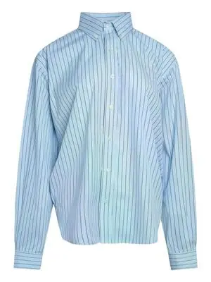 Vaquera Vertical-stripe Shirt - Blue