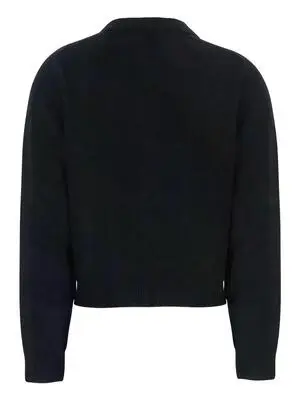 DUNST Button-up Polo-collar Cardigan - Black