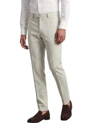 TWISTED TAILOR Beckford Slim Fit Check Suit Trousers - Grey