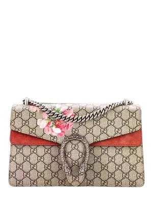 Gucci Dionysus Bag Blooms Print Gg Coated Canvas Small Shoulder Bag - Brown