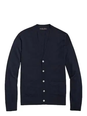 Brooks Brothers Ultimate Merino Wool Cardigan - Navy