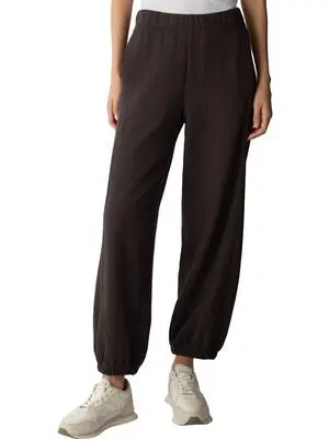 Eileen Fisher Waffle Ankle Jogger Pants - Coffee
