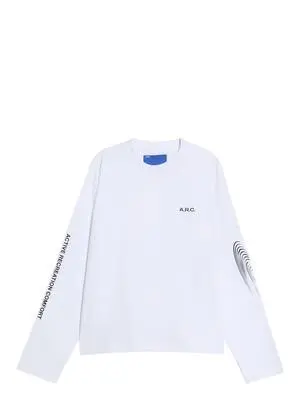 A.R.C. ACTIVE RECREATION COMFORT Channel Cotton Graphic T-shirt - White