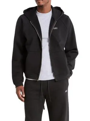 A.R.C. ACTIVE RECREATION COMFORT Standard Fleece Zip Hoodie - Black