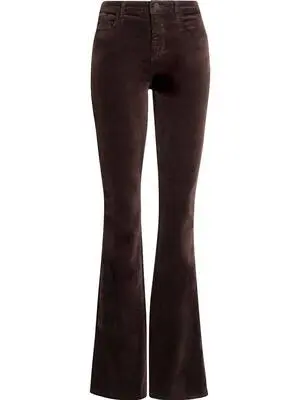L'Agence Stevie High Waist Straight Leg Jeans - Dark Java