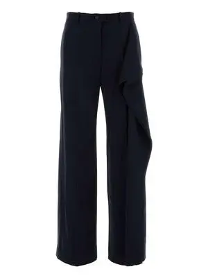 JIL SANDER Jil Sander Women Midnight Blue Wool Pant Blue