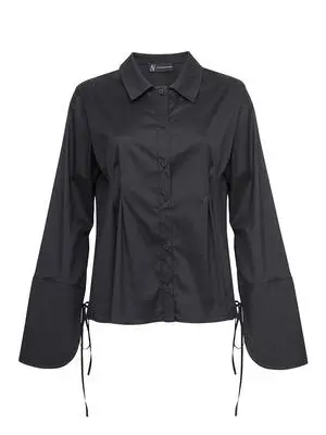 AUDREY VALLENS Poplin Shirt-black