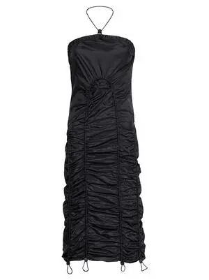 AUDREY VALLENS All-gen Gathered Seam Halter Dress - Black