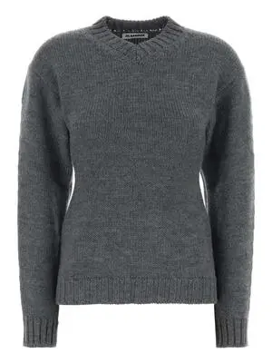 JIL SANDER Jil Sander Women Grey Wool Sweater Gray