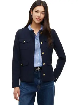 Tommy Hilfiger Slim Fit Ponte Multi-pocket Jacket - Dark Blue