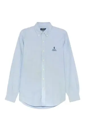 Polo Ralph Lauren Logo-embroidered Oxford Shirt - Blue