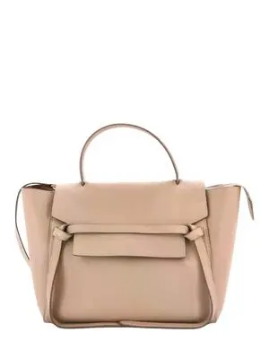 Celine Belt Bag Textured Leather Mini Shoulder Bag - Neutrals