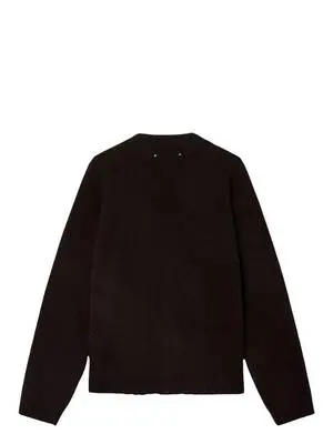 GOLDEN GOOSE Cardigan In Casentino-effect Wool - Brown