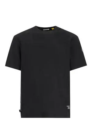 Moncler X Fragment Logo-print T-shirt - Black
