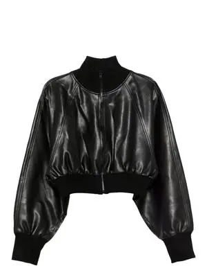 NORMA KAMALI Oversized Cropped Bomber Jacket