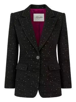 Redemption Sequin-embellished Tweed Blazer - Black