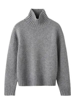 Almada Label Nola Ribbed-knit Roll-neck Sweater - Grey