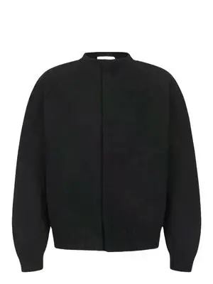 AMOMENTO Rounded-sleeve Cardigan - Black