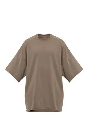 Rick Owens Raw-edge Hem T-shirt - Grey