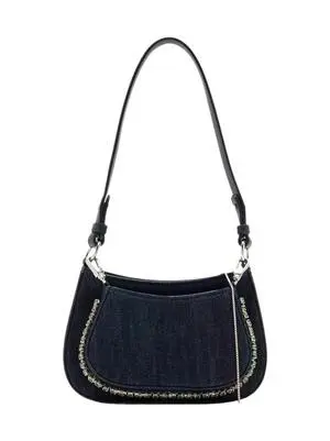 ROSANTICA Koala Crystal-embellished Denim Shoulder Bag