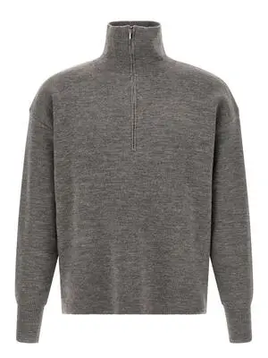 MA'RY'YA Half-zip Sweater Gray